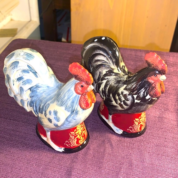 CIC | Dining | Certified International Ceramic Rooster Salt Pepper ...